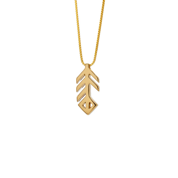 Music / Tónlist Gold Plated Necklace Bindrune – Alrun Nordic Design